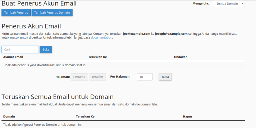 Cara Membuat Email Forwarders di cPanel – Tutorial Domosquare.com